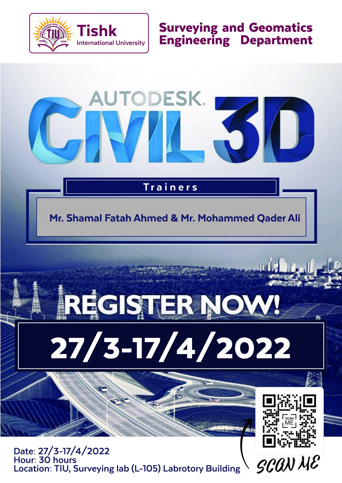 Civil 3D Training - Surveying and Geomatics Department